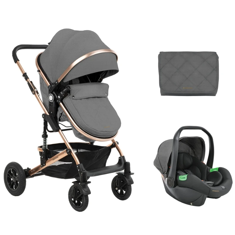 Kikka Boo Amaia Premium kolica za bebe 3u1 Dark Grey