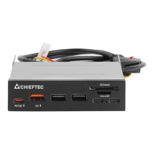 Chieftec CRD-908H SD/microSD čitač kartica + USB 3.2 Gen1 Hub