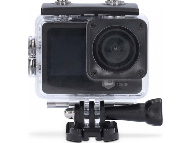 ACAM31BK Dual screen action cam with HD 1080p@30fps resolution Nedis