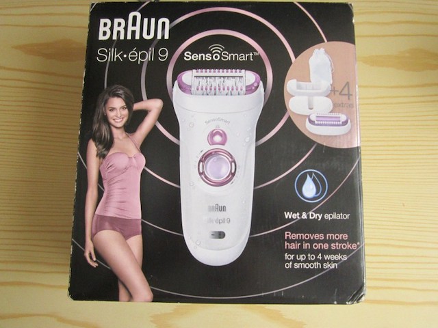 Epilator BRAUN Silk-Epil 9 - kao NOV u ORGINALNOJ ambal