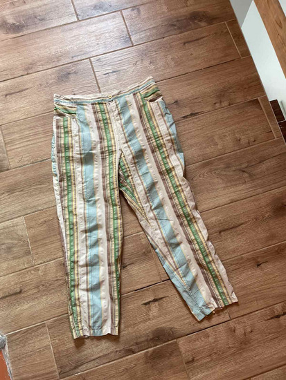 Vintage prugaste pantalone