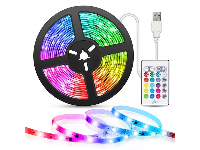 RGB Led Traka 5M USB