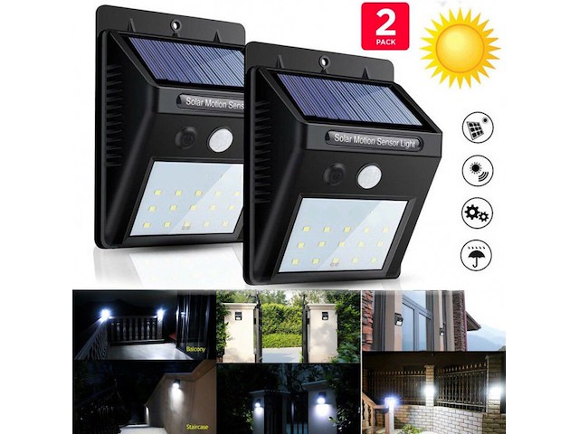 Solarni Led Reflektori 12 Dioda