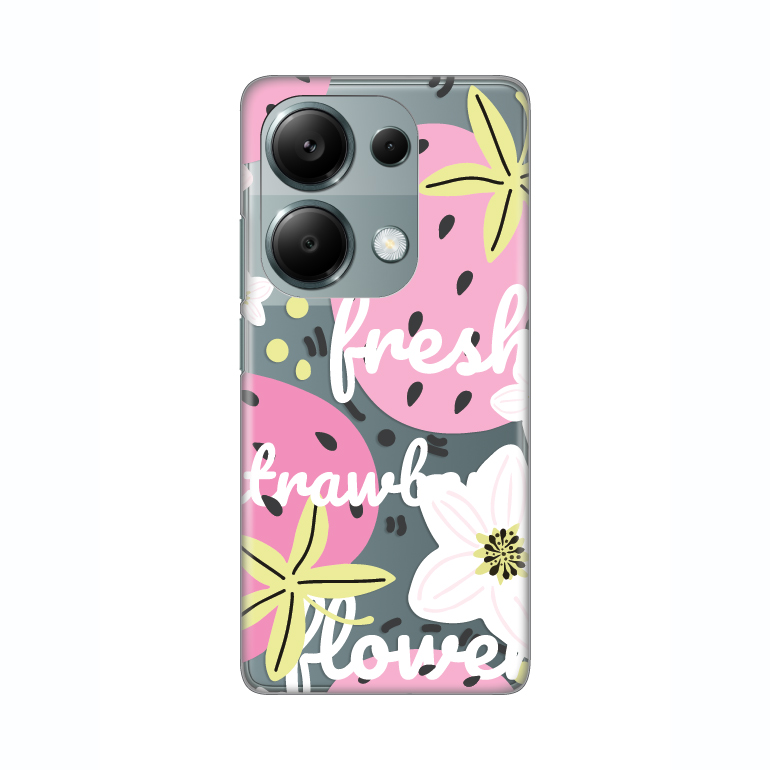 Silikonska futrola print Skin za Xiaomi Redmi Note 13 Pro 4G Fresh Pink
