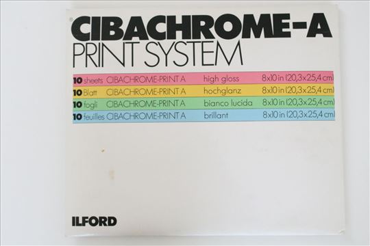 Ilford CIBACHROME-A print system8x10in (20,3x25,4)