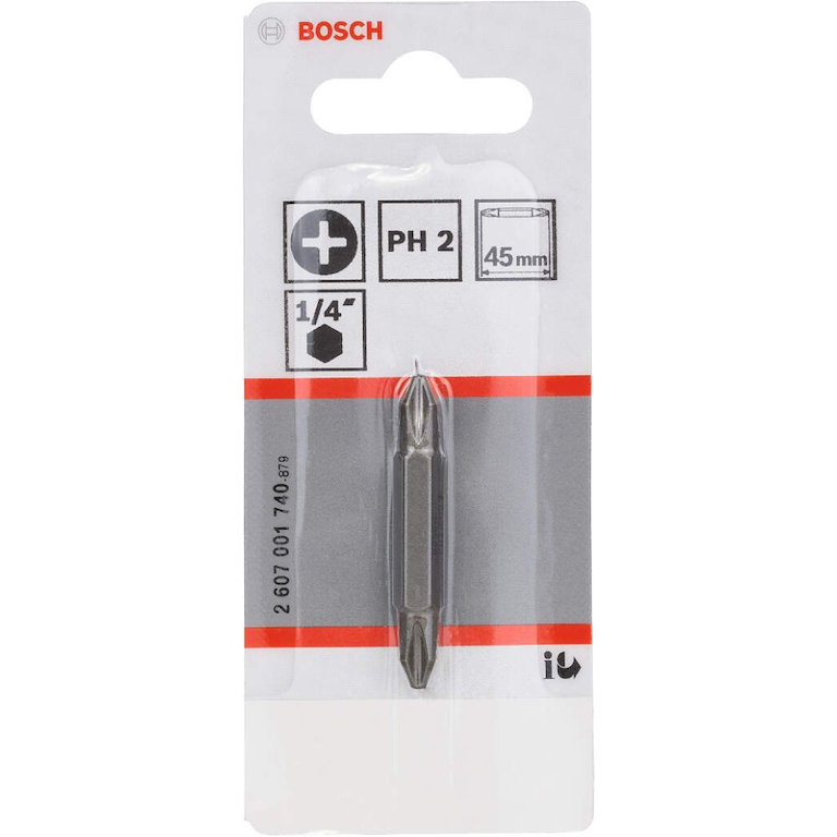 Bosch – Dvostrani nastavak PH2; PH2; 45 mm – 2607001740