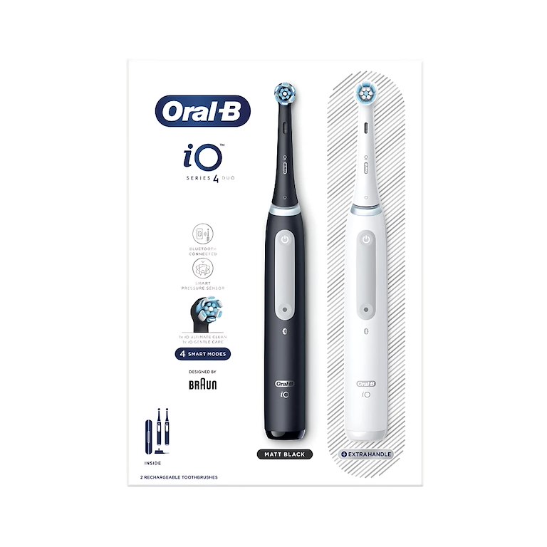 Oral-B® iO 4 Električna Četkica za Zube Duo Pack Poklon Set