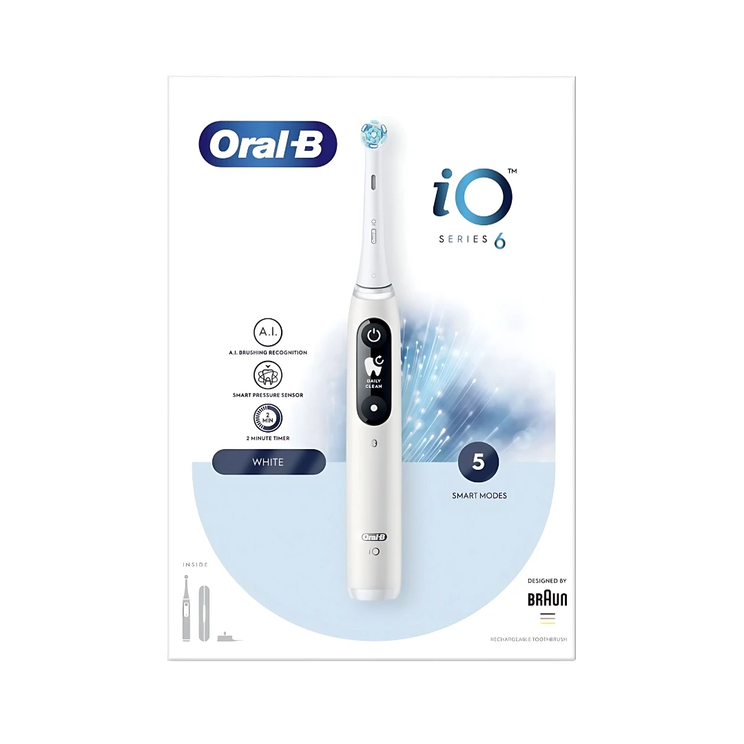 Oral-B® iO 6 Električna Četkica za Zube Bela