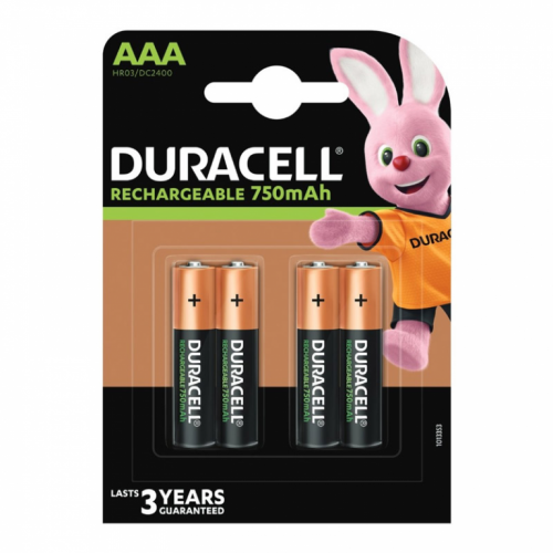 Duracell AAA 1/ 4 1.2V 750mAh Ni-MH punjiva baterija pakovanje 4kom