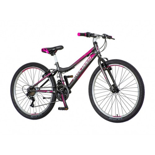 Sivo roza magnito ženska dečija bicikla