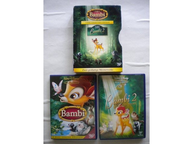 DVD `Bambi 1 i 2` (3x DVD)