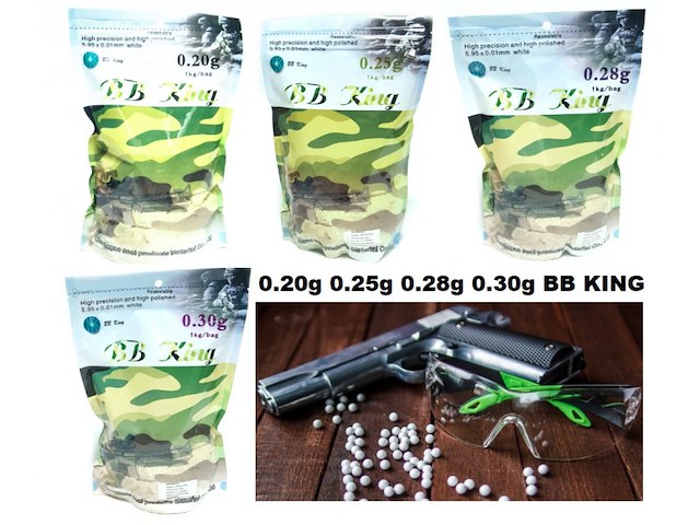 Kuglice BB King 6 mm Plasticne Airsoft