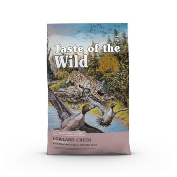 TASTE OF THE WILD Hrana za mačke prepelica i divlja patka LOWLAND CREEK 2kg