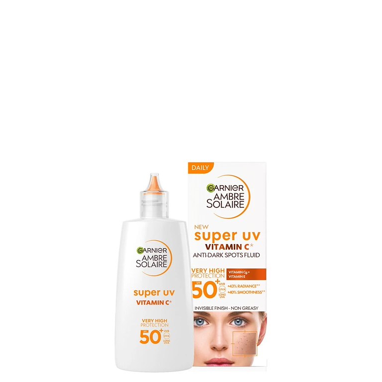 GARNIER AMBRE SOLAIRE DNEVNI FLUID SA VITAMINOM C SPF50+ 40ML PROTIV TAMNIH FLEKA