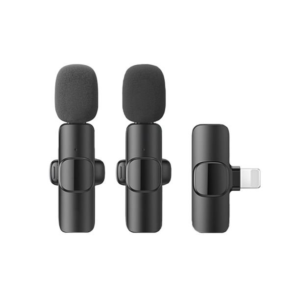 Mikrofon Bluetooth K9 2u1 Type-C Lightning, crna