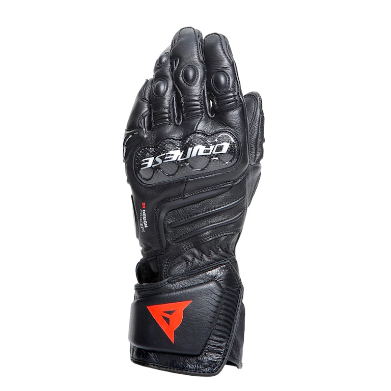 DAINESE CARBON 4 DUGE KOŽNE RUKAVICE CRN/CRN/CRN