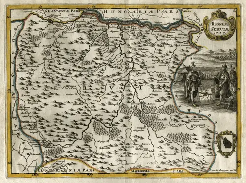 Regnum Serviæ 1737 - Mapa Kraljevine Srbije (1718–1739)