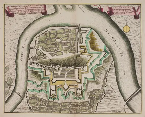 Mapa Beograda 1716. godine