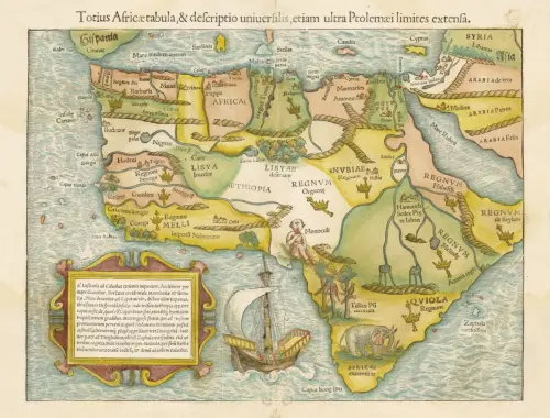Mapa Afrike iz 1542.