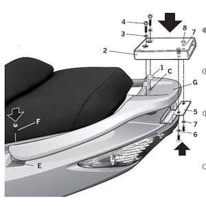 SHAD NOSAČ KYMCO XCITING 500 R/ABS