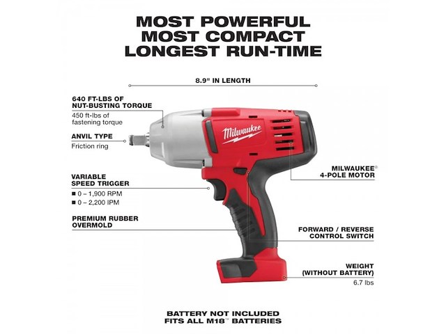 Milwaukee Aku Udarni odvijač High Torque Impact Wrench