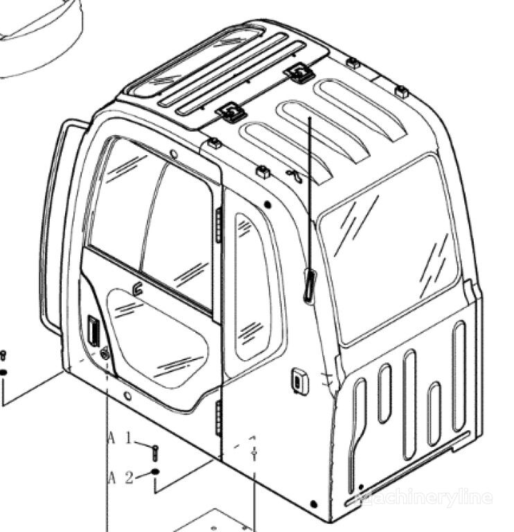 New Holland YN02C00135F1 YN02C00135F1 kabina za New Holland 200-8 SK210DLC-8 SK200D-8 SK210LC-8 bagera