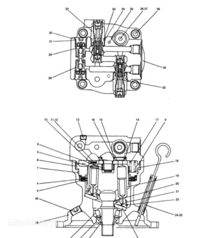 New Holland YT15V00016F1 YT15V00016F1 hidraulični motor za Kobelco SK80CS-1E 80MSR-1E 70SR 70SR-1ES 80SMSR-1ES 80MSR 70SR-1 SK80CS mini bagera