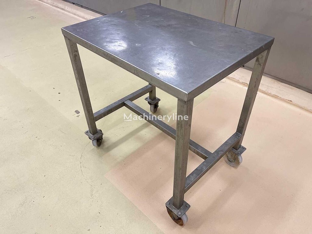 Prodaje se Mobile stainless steel working table radni sto od nerđajućeg čelika na aukciji