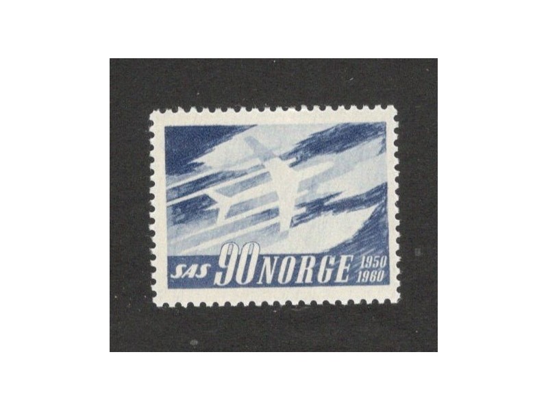 NORVESKA-MNH MARKA - NORDEN-AVION-SAS- 1961.