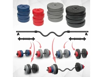 IRON SPORT Tegovi set 48kg ez šipka i 2 male šipke