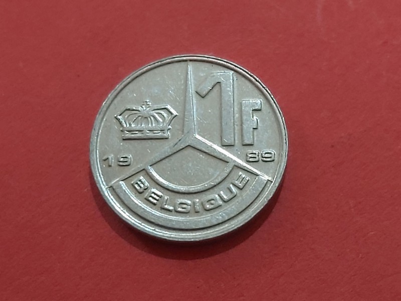 Belgija - 1 franc 1989 god