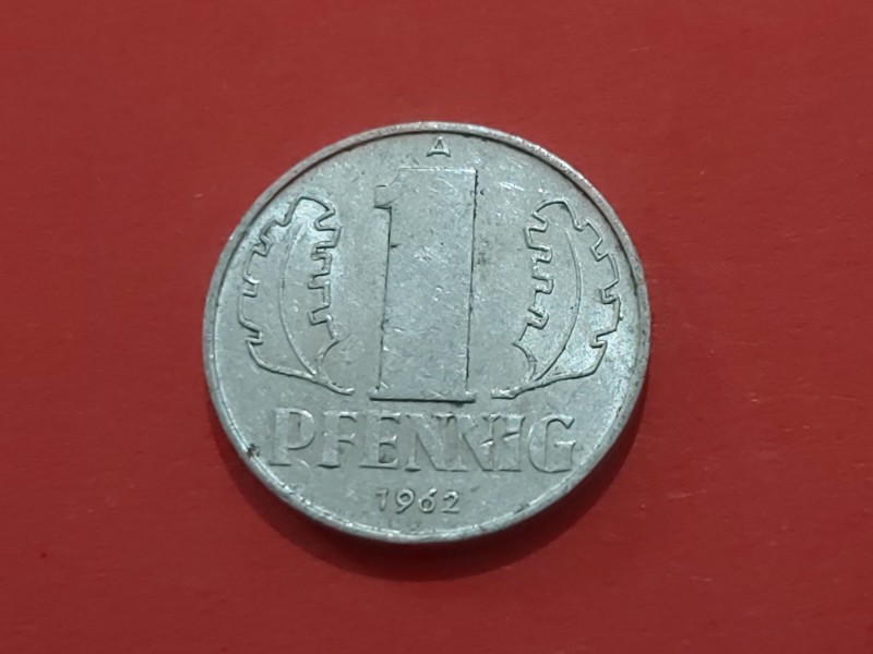 DDR - 1 pfennig 1962 god