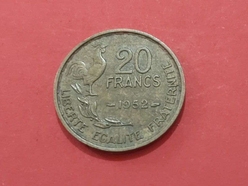 Francuska - 20 francs 1952 god