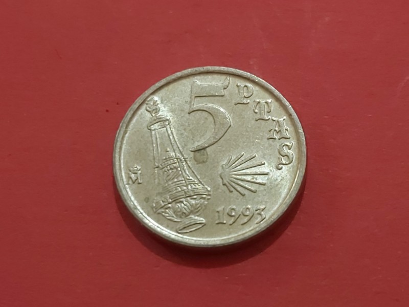 Španija - 5 pesetas 1993 god - Jacobeo