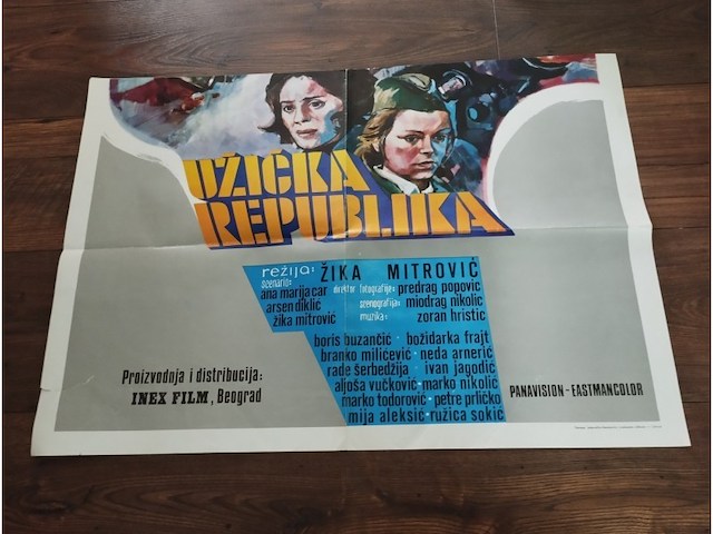 UZICKA REPUBLIKA Jug.film  stari FILMSKI PLAKAT