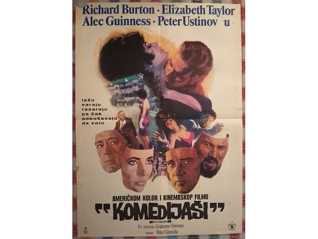 plakat KOMEDIJAŠI (Richard Burton / Elizabeth Taylor)