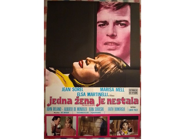 plakat JEDNA ŽENA JE NESTALA (Lucio Fulci)