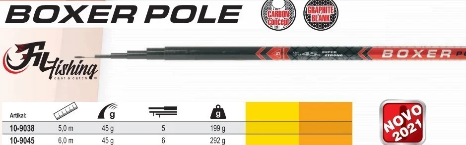 FIL FISHING BOXER POLE 6M