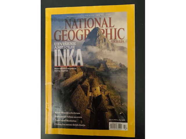 National Geographic - April 2011 - carstvo Inka, nova o