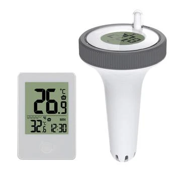 ZX3351A INDOOR OUTDOOR WIRELESS FLOATING THERMOMETER DIGITAL DISPLAY SWIMMING POOL THERMOMETER WITH STAND