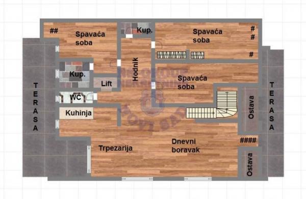 Četvorosoban stan na prodaju, 122m2, 263.890€