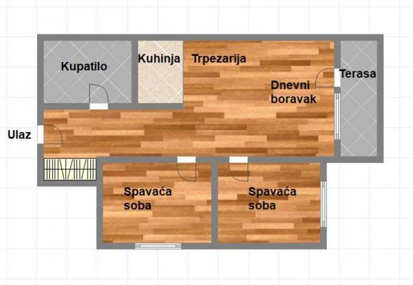 Dvoiposoban stan na prodaju, 64m2, 79.710€