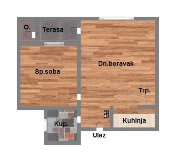 Dvosoban stan na prodaju, 45m2, 113.890€