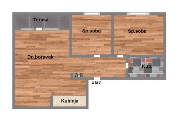 Trosoban stan na prodaju, 62m2, 197.180€