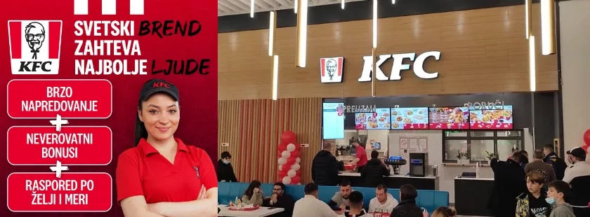 Omladinci Za Rad U KFC-U Niš Privremeni poslovi Novo