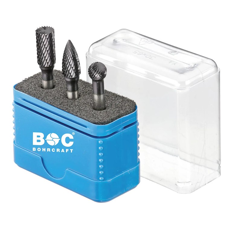 BOHRCRAFT Set roto glodala TiALN 1×10,0 mm, 3 kom