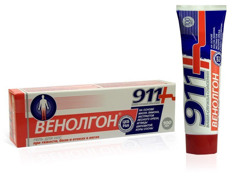 911 VENOLGON gel za noge od lišća crvenog grožđa, 100 ml