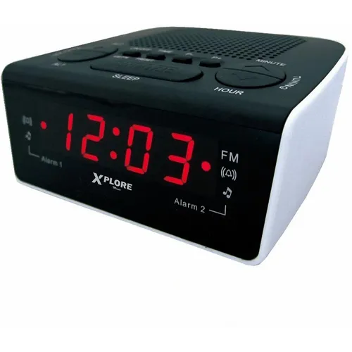 XPLORE Digitalni radio sa alarmom XP336 bela