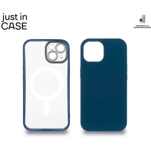 2u1 Extra case MAG MIX PLUS paket PLAVI za iPhone 15 Plus