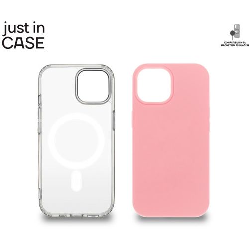 2u1 Extra case MAG MIX PLUS paket PINK za iPhone 15 Plus